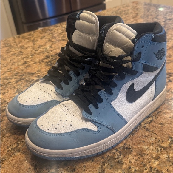 Nike | Shoes | Nike Air Jordan High Tops In Blue And White | Poshmark